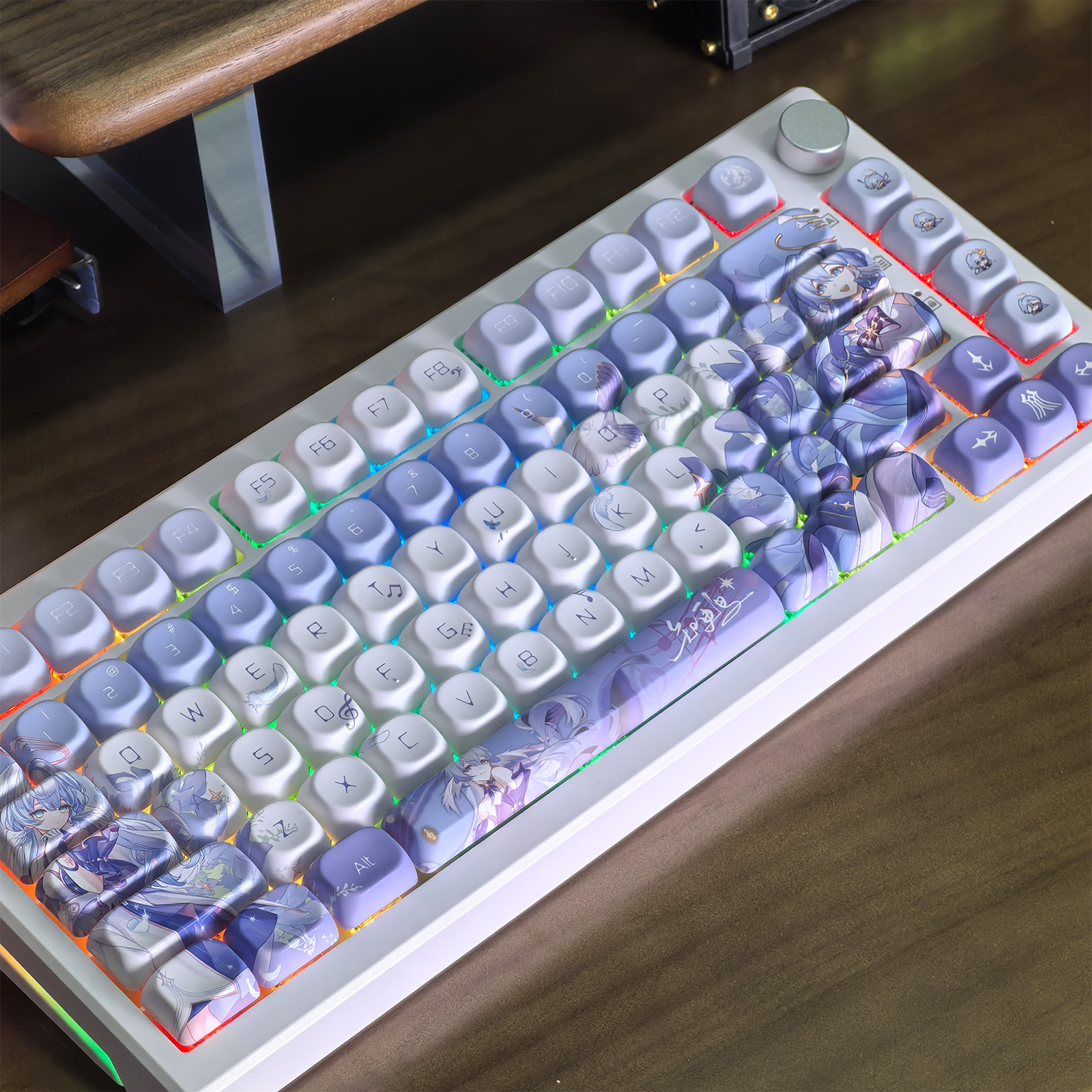 Robin Keycap Cherry Profile 120 + คีย์ PBT ห้าด้าน Dye Sublimation ...