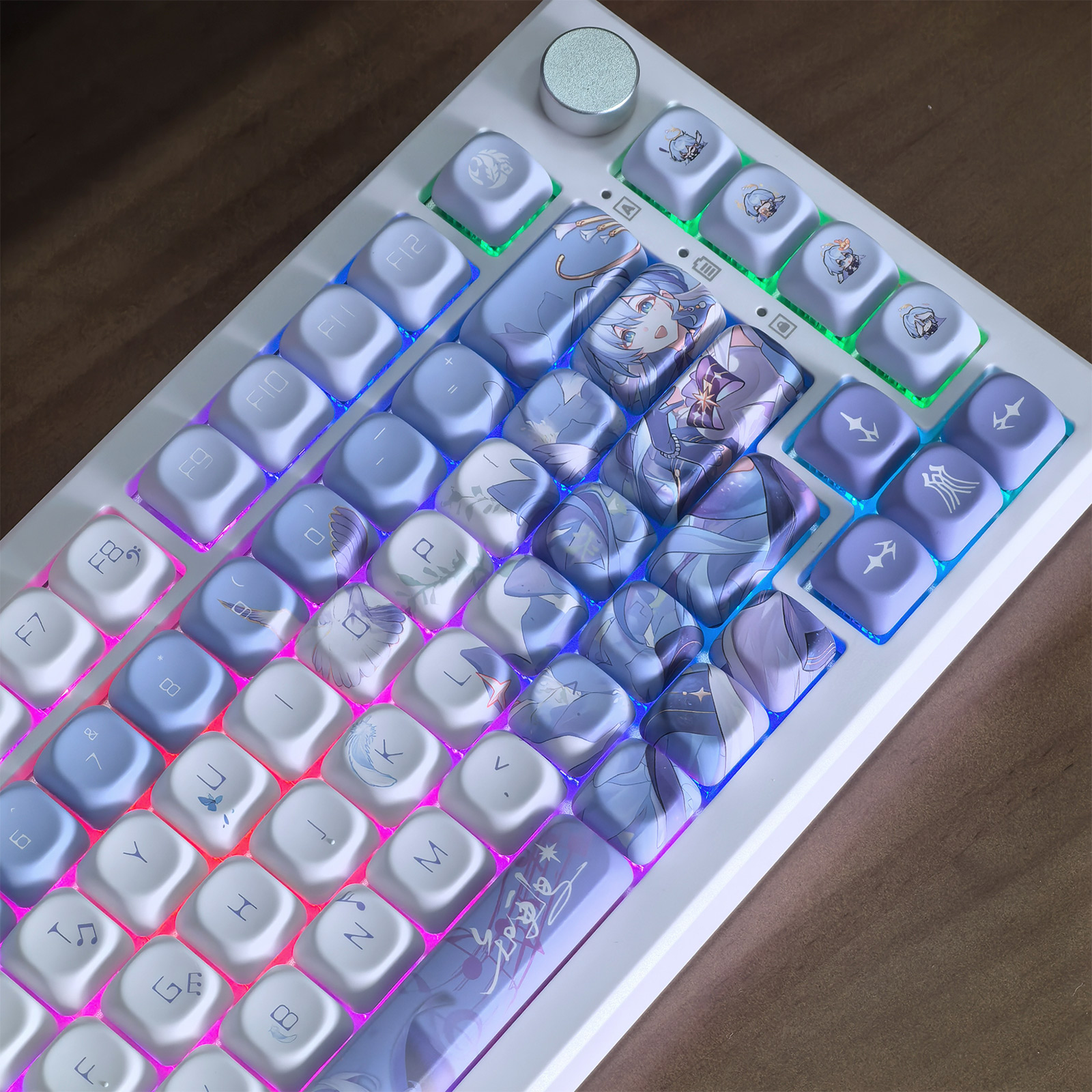 Robin Keycap Cherry Profile 120 + คีย์ PBT ห้าด้าน Dye Sublimation ...