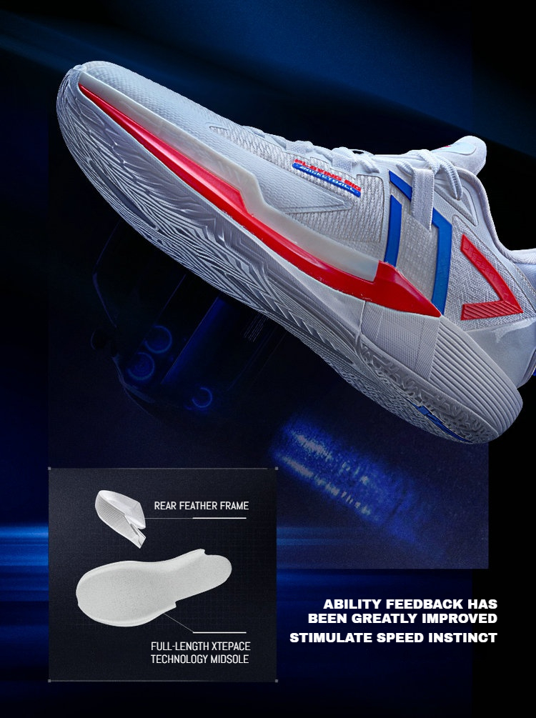 【xtep】LINGJI 3.0 | รองเท้าบาสเก็ตบอลผู้ชาย เด้งกลับน้ำหนักเบา เนื้อพื้น ...