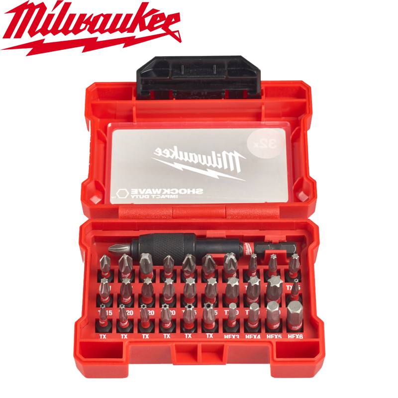 Milwaukee 4932464240 Shockwave Impact Duty Bit Hex HolderSet 32 ชิ้น 25 ...