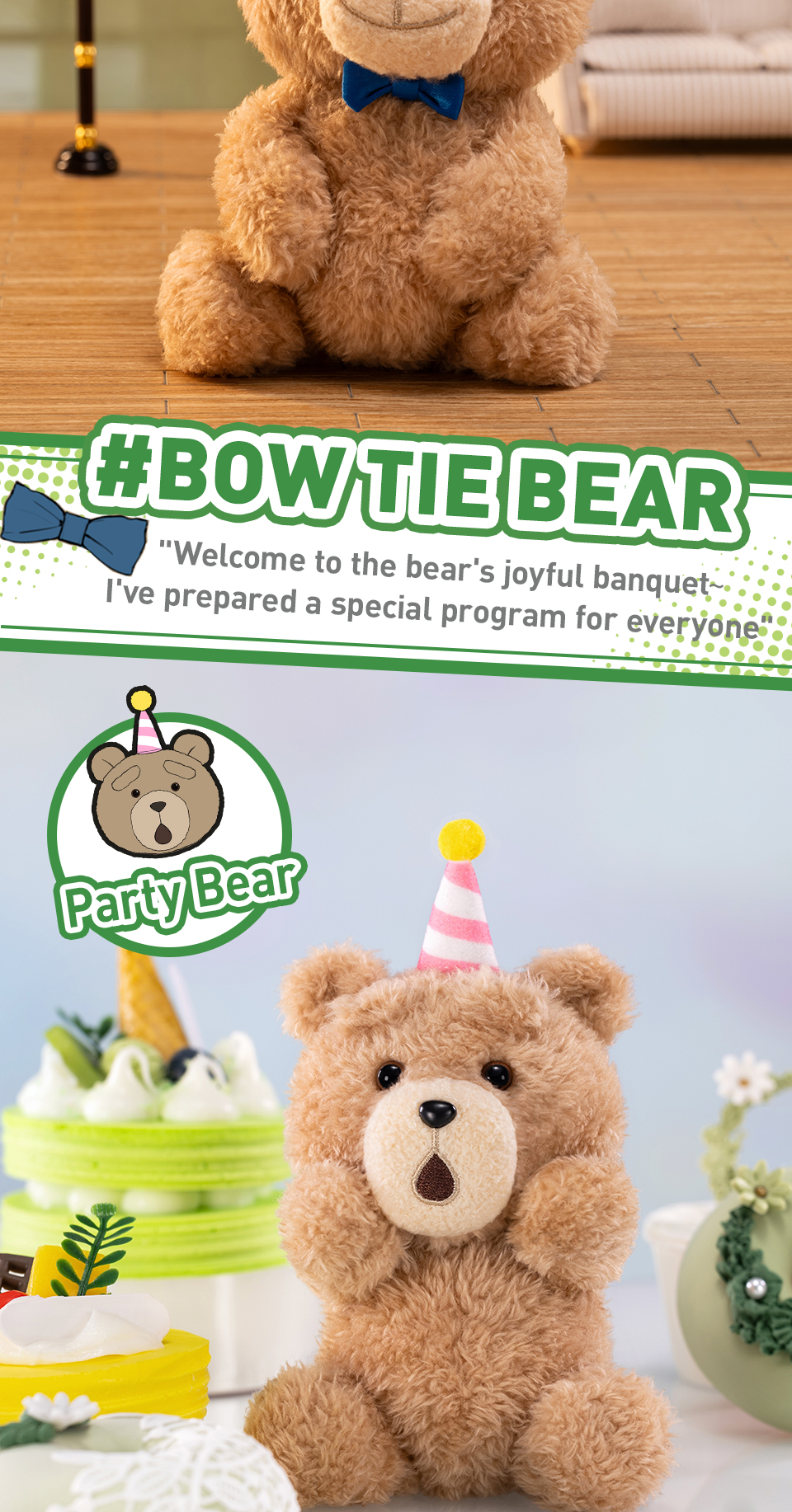 POP MART Ted2 Teddy Bear Action Plush Pendant Blind Box | Shopee Thailand