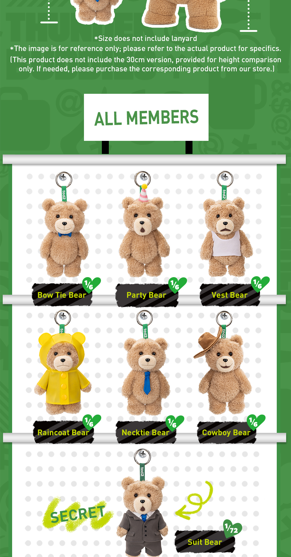 POP MART Ted2 Teddy Bear Action Plush Pendant Blind Box | Shopee Thailand