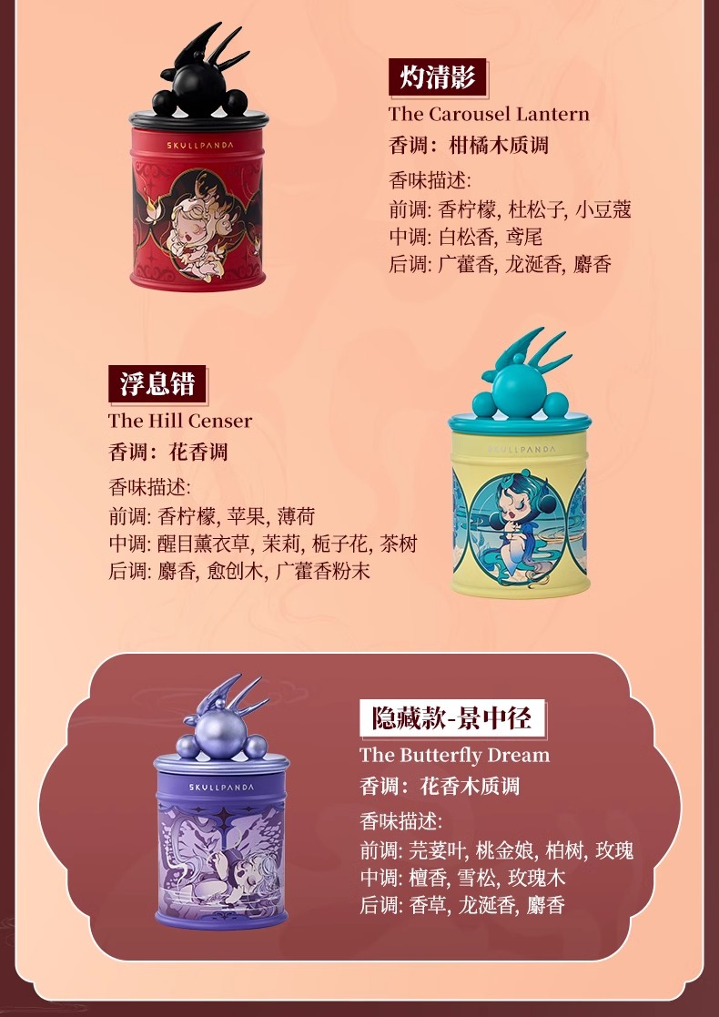 ของแท้ กล่องสุ่ม POPMART SKULLPANDA The Mirage Scented Candle Blind Box | Shopee Thailand