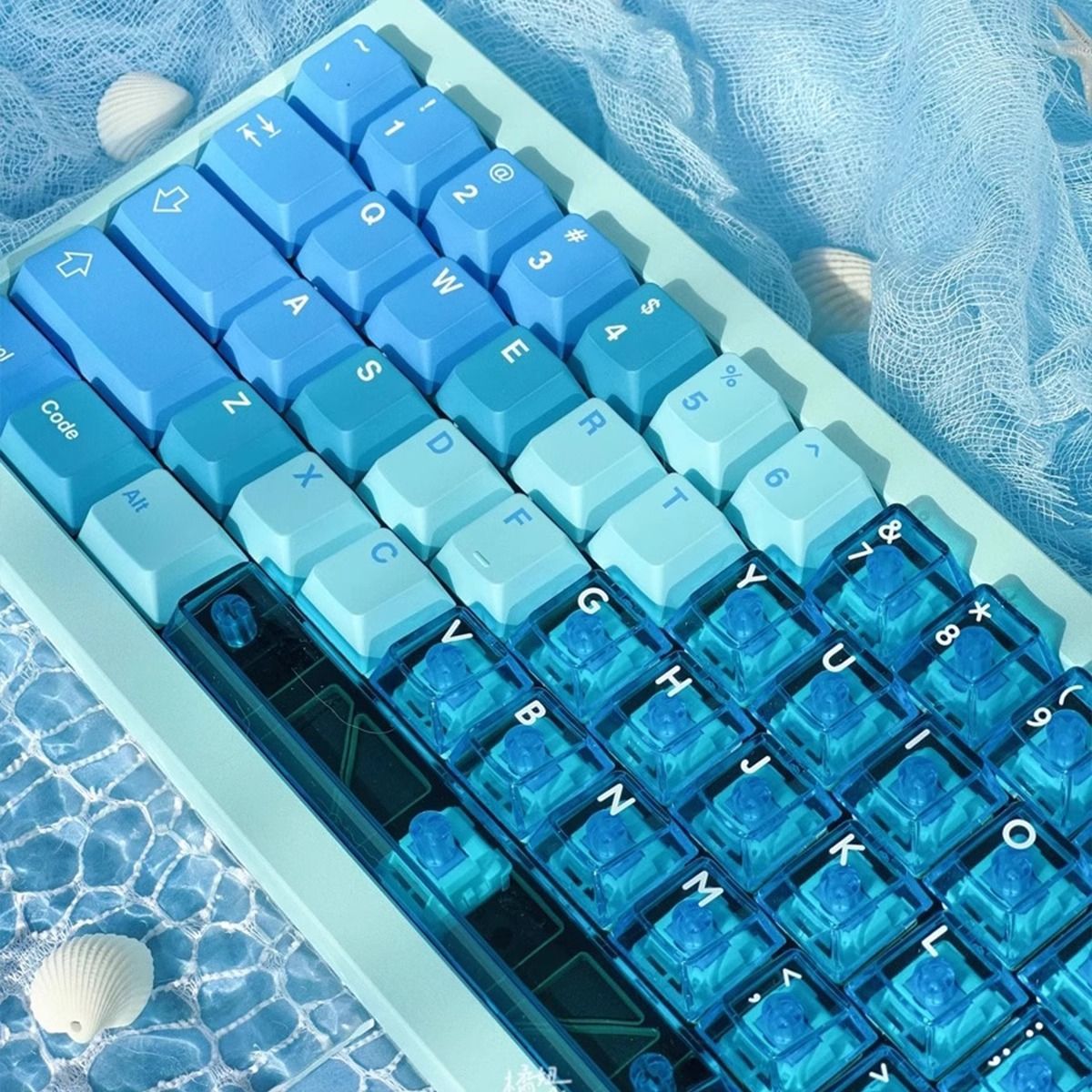 Snowy Mountain Keycaps PBT + PC Dye-sub Cherry Profile Keycap Custom ...