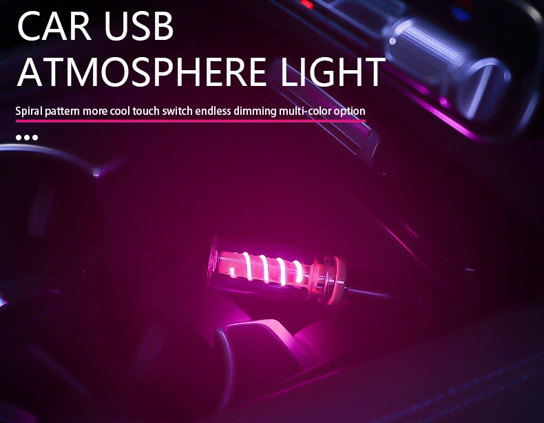 ไฟบรรยากาศรถ USB Night Light Touch Dimming LED หลอดไส้หลอดไฟไฟฉุกเฉิน ...