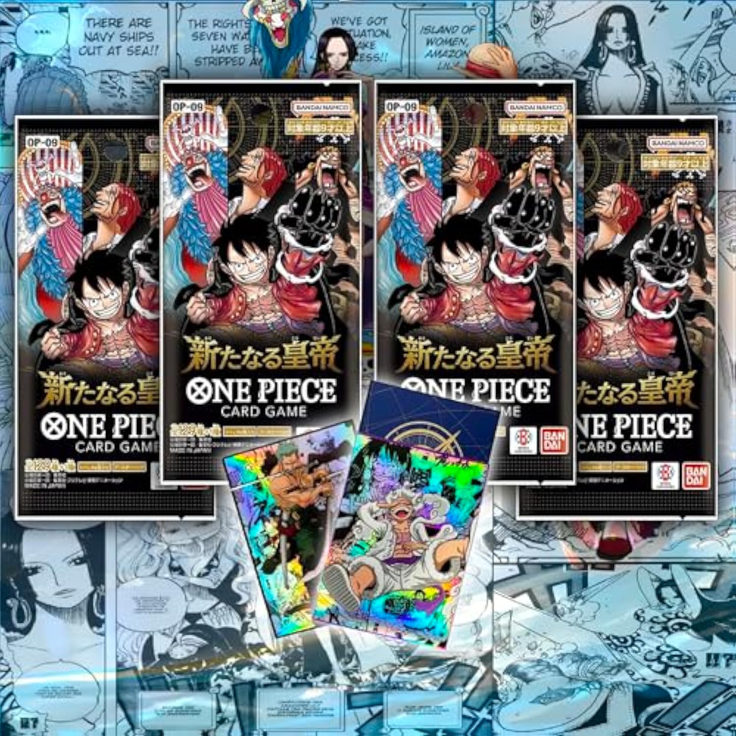 OP-09 Bandai One Piece Card Game booster box ลูฟี่ Zoro การ์ด OPCG TCG ...