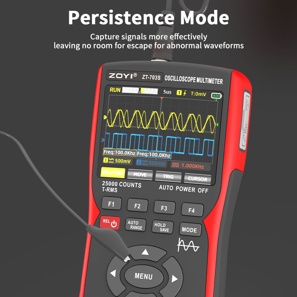 ZOYI ZT-703S 3In1 มัลติมิเตอร์ Dual Channel Oscilloscope 25000 นับ ...