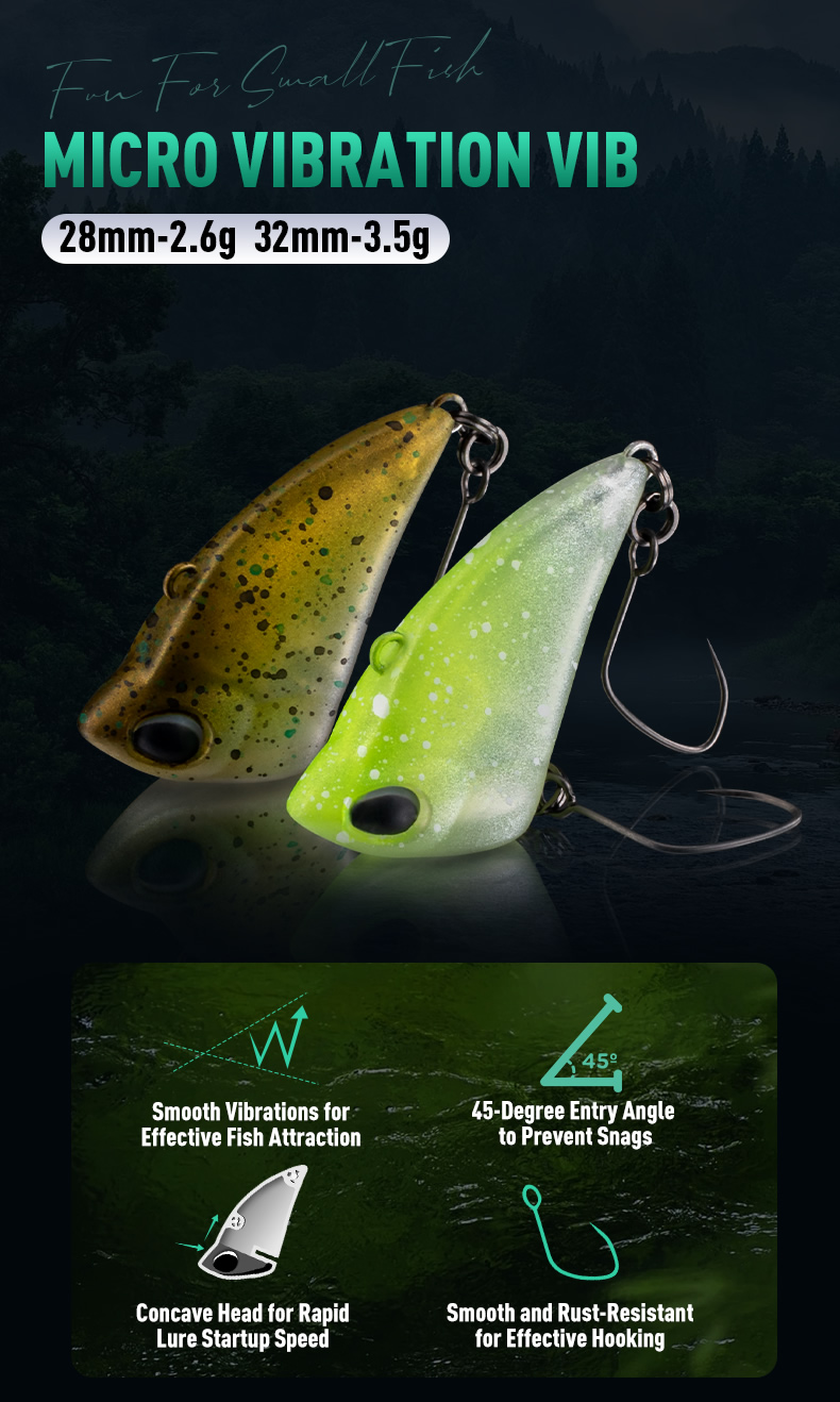 Kingdom Micro การสั่นสะเทือน VIB ตกปลา Lure 2.6g/28 มม.3.5g/32 มม.Sking VIB Hard เหยื่อ ABS การ ...