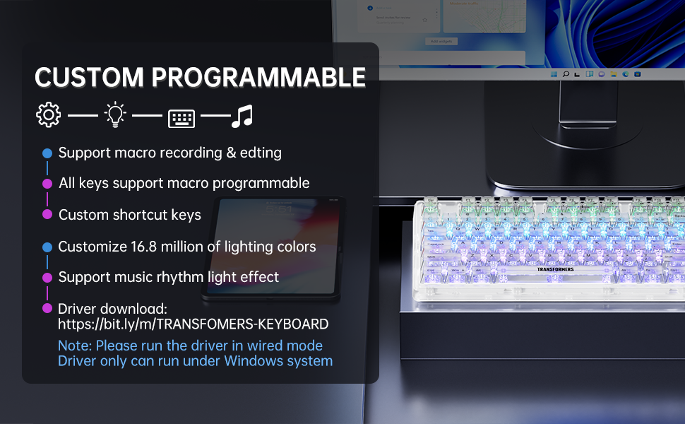 Transformers TF85 Mechanical Keyboard Custom RGB Hot Swap แบบเต็มคีย์ ...
