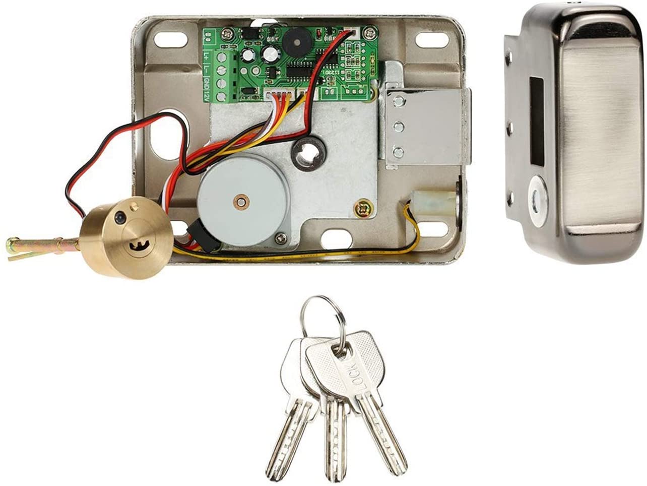 ล็อคประตูควบคุมไฟฟ้า, Anti-Thief Mute Lock สําหรับ 12V DC Access Control System วิดีโอ ...