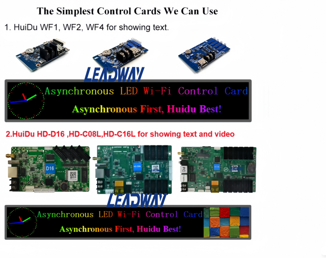 Huidu HD-D16 Full สี WiFi/4G Led Wall Screen Control การ์ดแผง Led ...