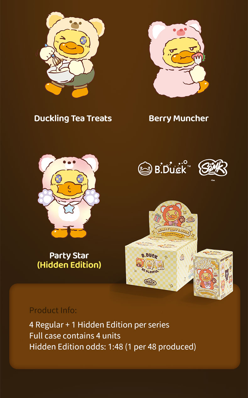 B.Duck Baby Bear Series Plush Blind Box Action Toys Figure Birthday ...