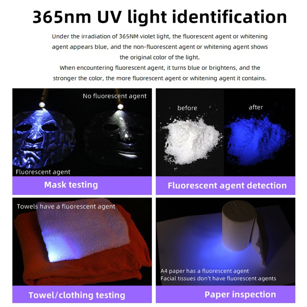 Alonefire SV124 4-In-1 หยกเครื่องตรวจจับ UV 365nm ชาร์จเครื่องประดับ ...