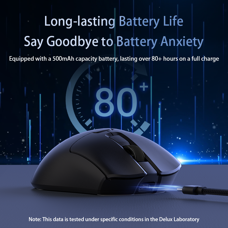 Delux M900 PRO-Light รุ่นเมาส์สําหรับเล่นเกม PAW3375 26000DPI แบบมีสาย ...