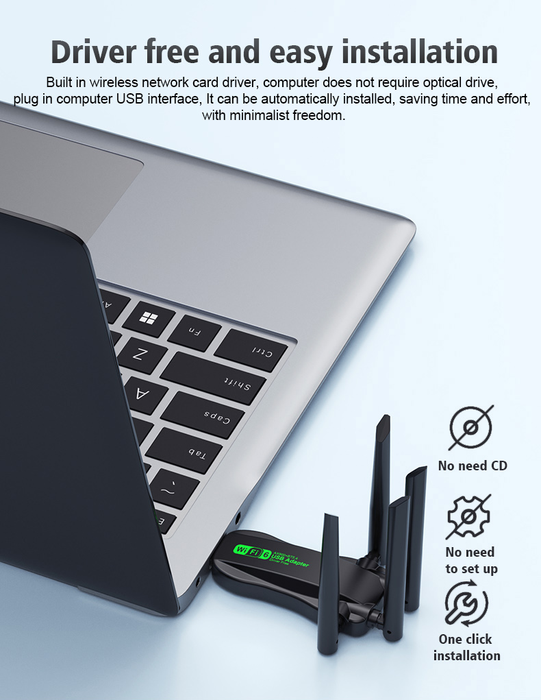 Ax900 WiFi 6 อะแดปเตอร์ USB บลูทูธ 5.4 Dual Band 2.4G 5G เสาอากาศ WiFi6 ...
