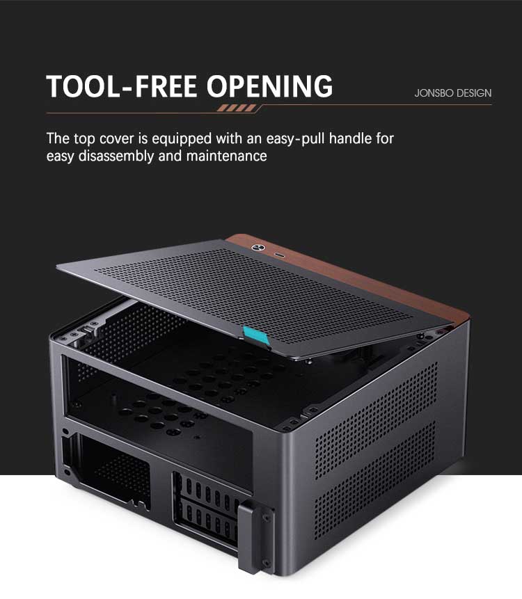 Jonsbo NV10 N10 ITX Mini Desktop Case 3.3 มม.อลูมิเนียมแชสซีเชลล์ ...
