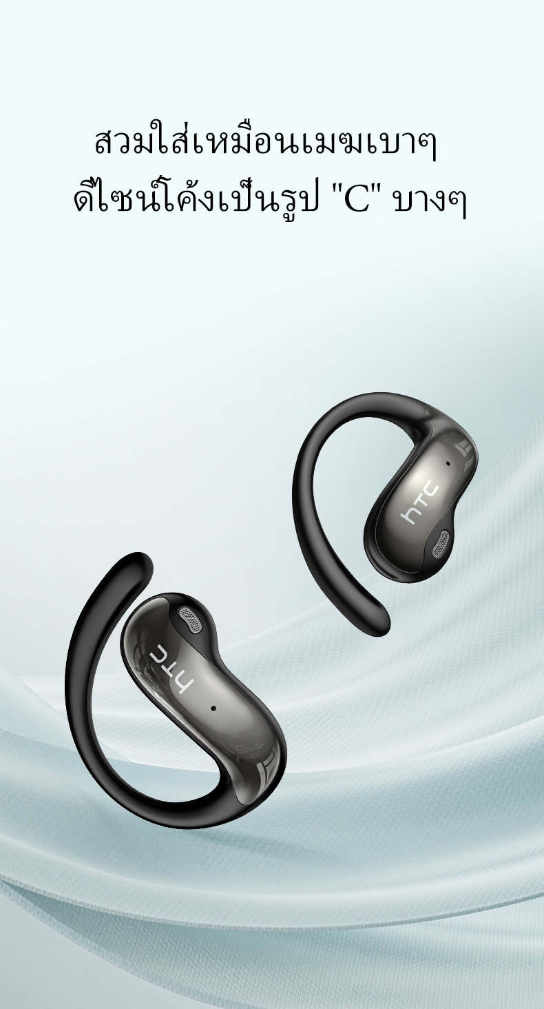 รับประกันหนึ่งปี HTC NE19 AI การแปลแบบเรียลไทม์ชุดหูฟังบลูทูธ TWS ...