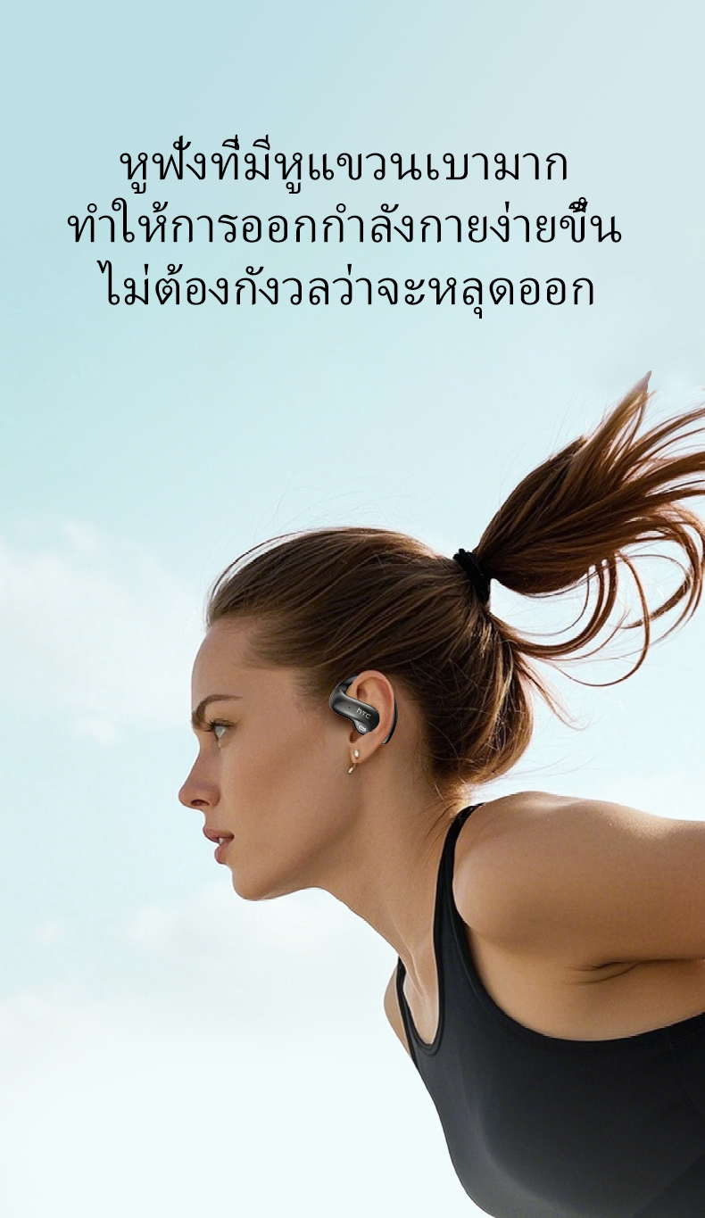 รับประกันหนึ่งปี HTC NE19 AI การแปลแบบเรียลไทม์ชุดหูฟังบลูทูธ TWS ...