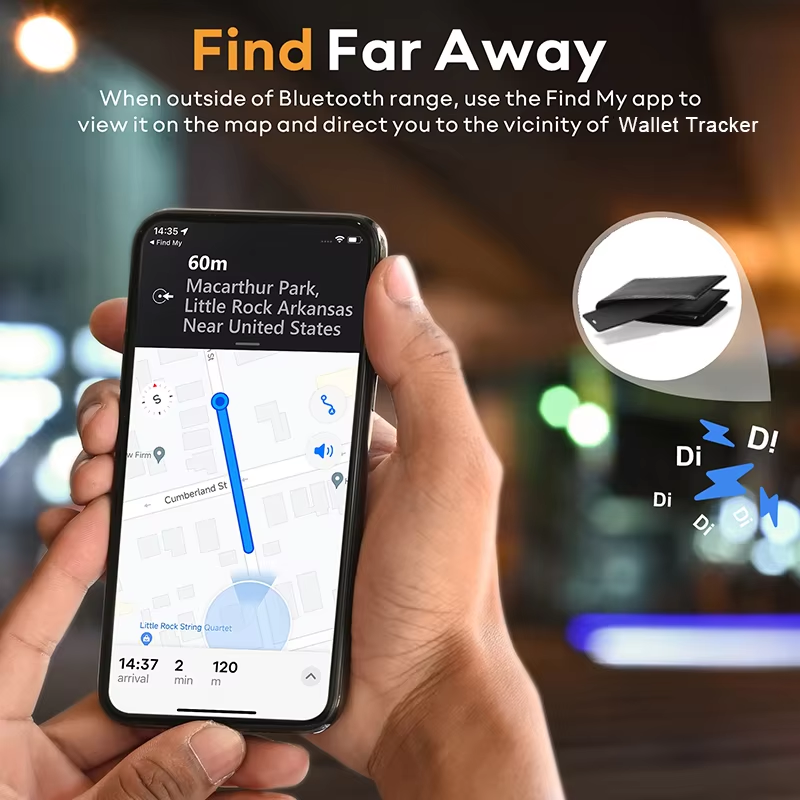 GPS Tracker Location สมาร์ท Anti-loss Tag กระเป๋าสตางค์การ์ดติดตาม ...