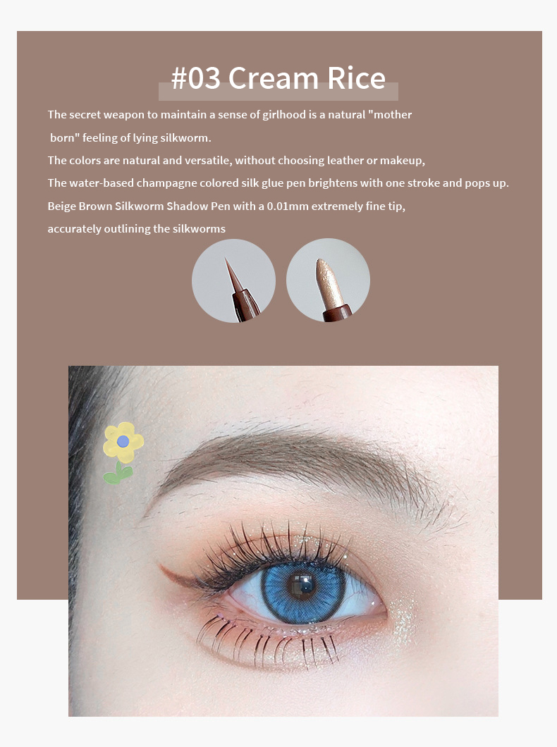 ปากกาอายไลเนอร์แบบ Double-Ended สําหรับแต่งหน้ากันน้ํากันเหงื่อและรอยเปื้อนกันน้ําที่ราบรื่น ...