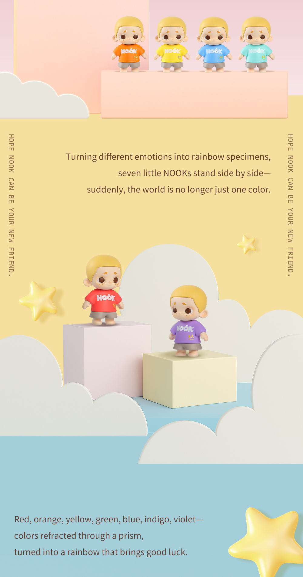 52TOYS NOOK Rainbow Mini Doll Figure Toy | Shopee Thailand