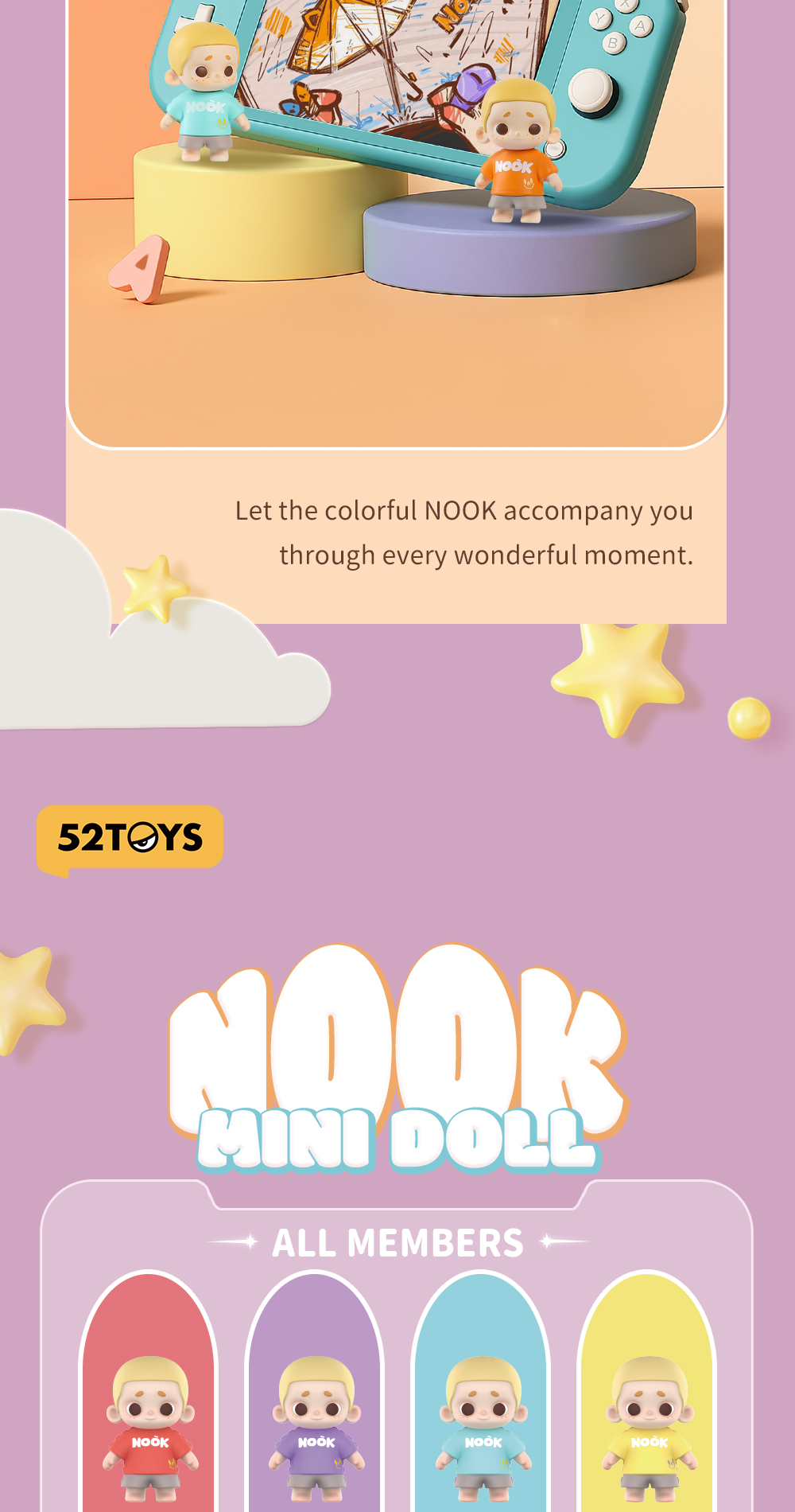 52TOYS NOOK Rainbow Mini Doll Figure Toy | Shopee Thailand