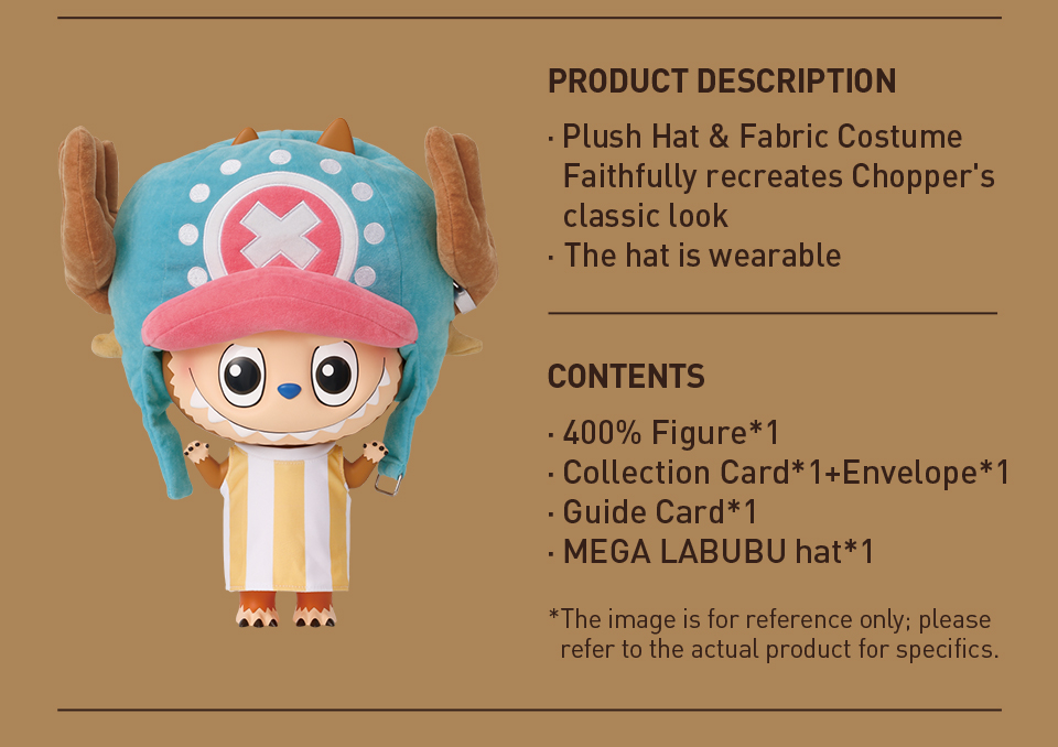 POP MART MEGA LABUBU 400% TONY TONY CHOPPER | Shopee Thailand