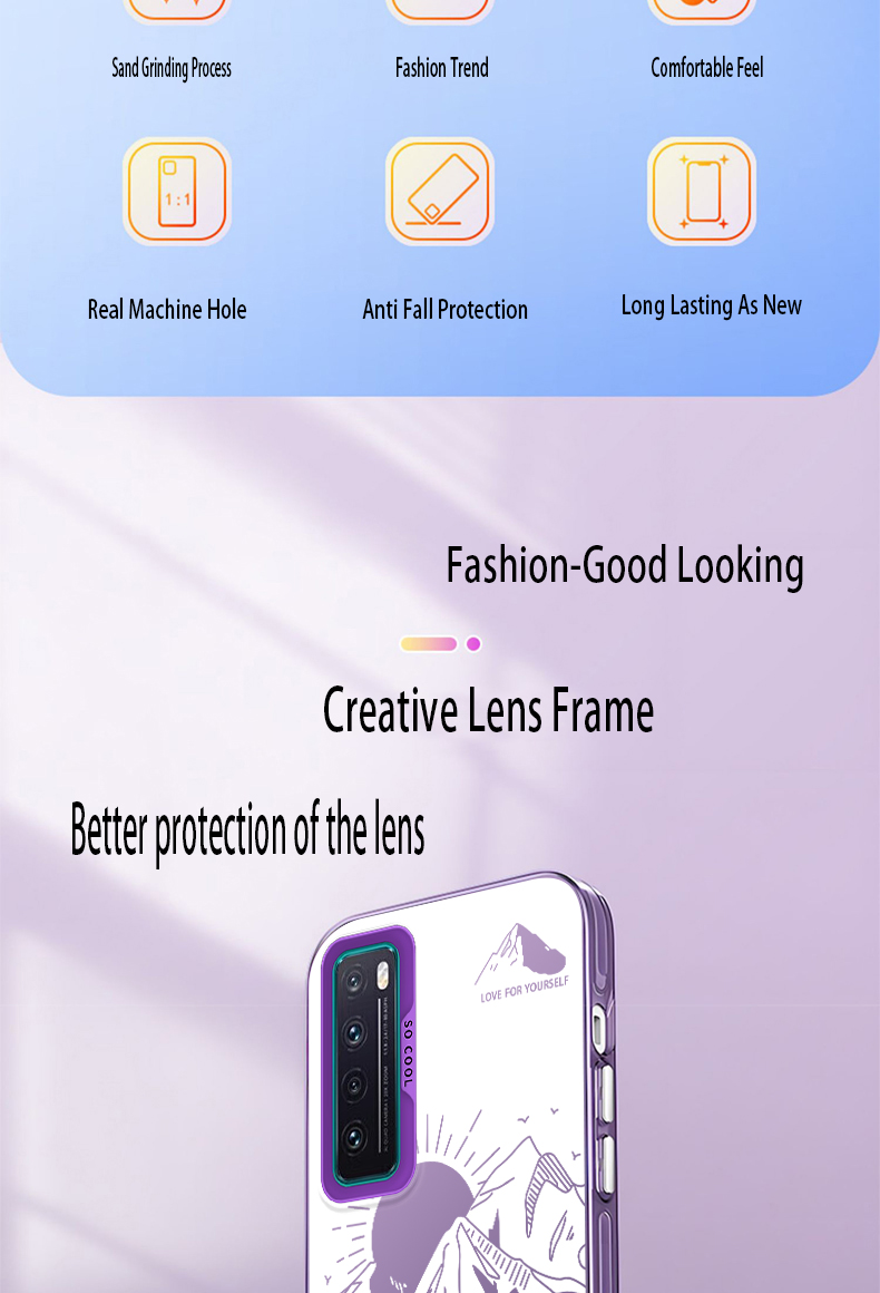 สําหรับ Huawei Nova 7 & Huawei Nova7 5G , Mountains, Sunrise,เคส ...