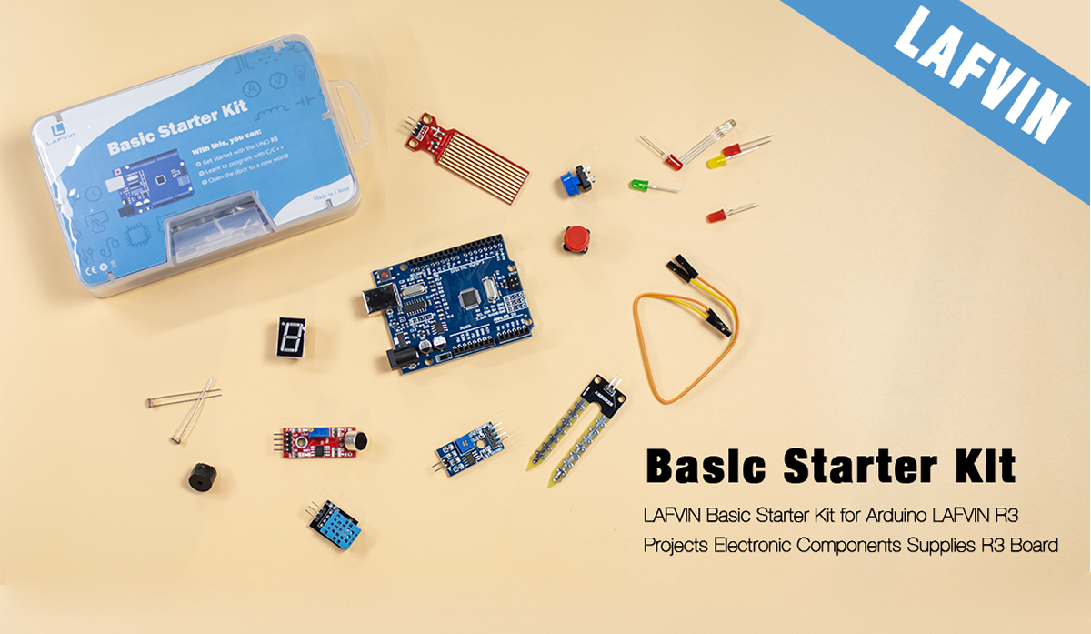 LAFVIN UNO R3 Basic Starter Kit สําหรับ Arduino พร้อมบทช่วยสอน/รหัส ...