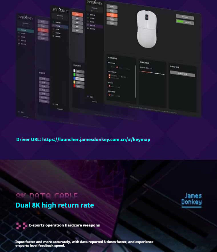 เมาส์ไร้สาย James lonkey RSR5 PAW3950 เมาส์เกมสามโหมดน้ําหนักเบา ...