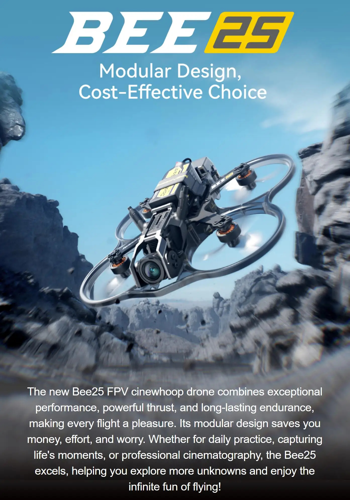 SpeedyBee Bee25 เครื่องบิน 2.5 นิ้ว HD O3 Air Unit FPV | Shopee Thailand