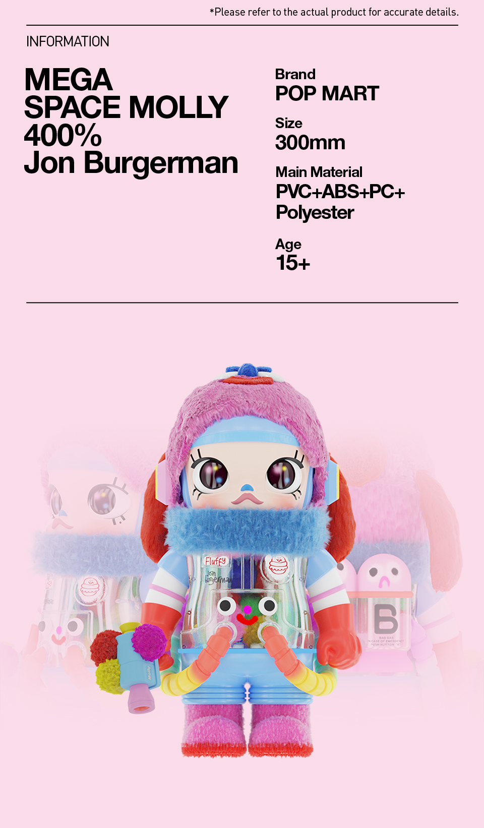POP MART MEGA SPACE MOLLY 400% Jon Burgerman | Shopee Thailand