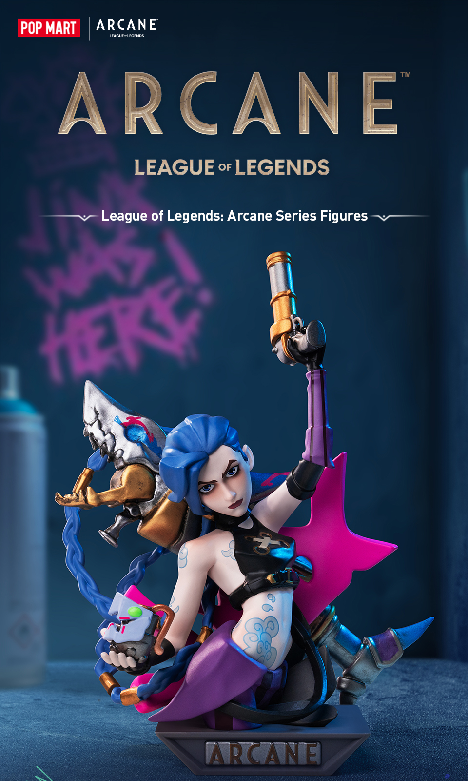 POP MART League of Legends: Arcane Series Figures Blind Box Action Toys ...