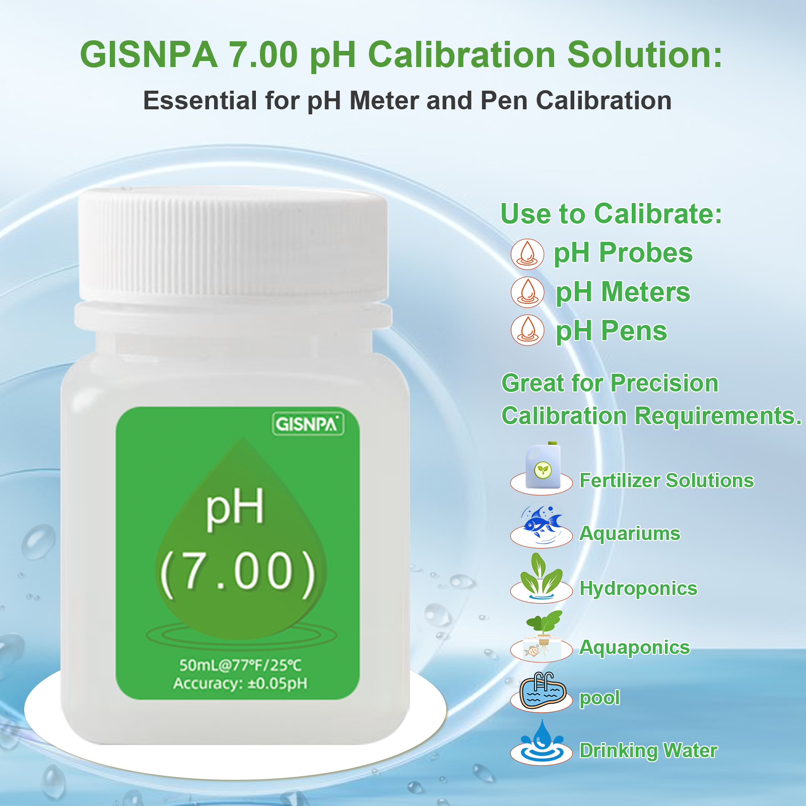 YIERYI PH Calibration Solution Kit TPH01131 7.00/4.00/10.01 Liquid ...