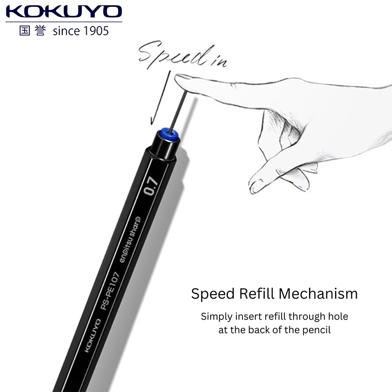 ดินสอกด Kokuyo PS-PE105 Enpitsu Sharp ของญี่ปุ่น | เครื่องเขียน 0.3 มม. ...