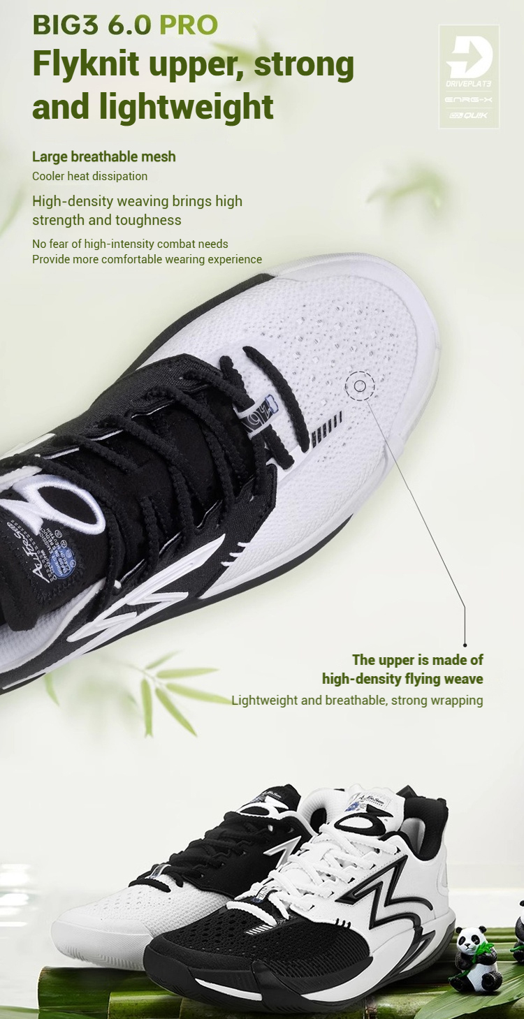 361 Degrees BIG3 6.0 Pro Men Basketball Shoes Breathable Professional ...