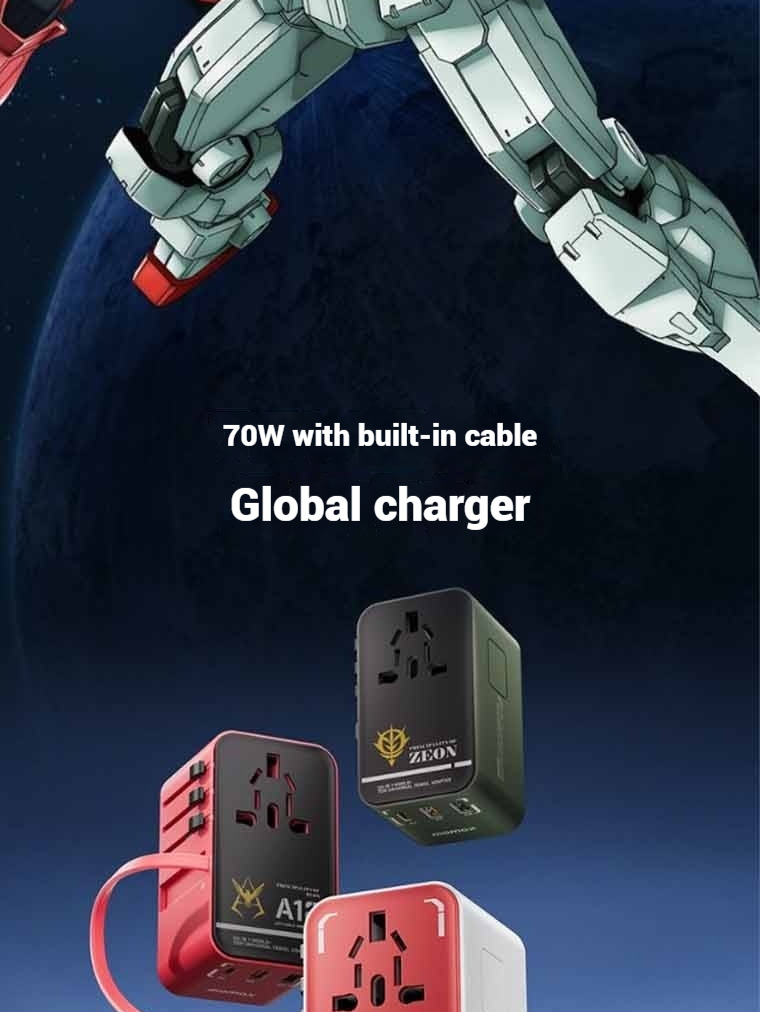 MOMAX Gundam Joint Limited Edition 70W 1 โลกแกลเลียมไนไตรด์ Travel ...