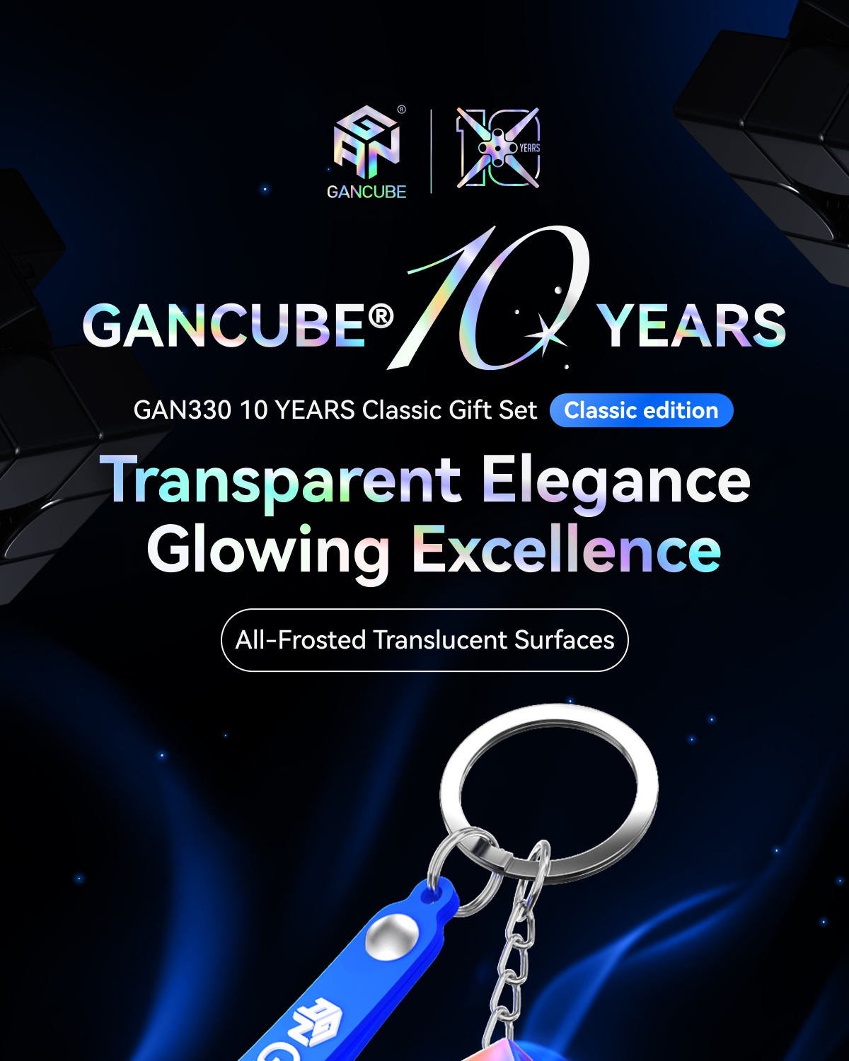 GAN 330 พวงกุญแจลูกบาศก์ 3x3 ความเร็ว 1.2 นิ้ว ชิ้น (รุ่นมาตรฐาน ...
