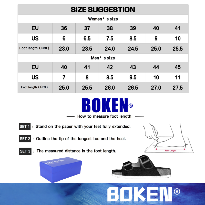 BOKEN EVA รองเท้าแตะรองเท้าแตะปรับสองสาย Unisex น้ําหนักเบาสบายรองเท้า ...
