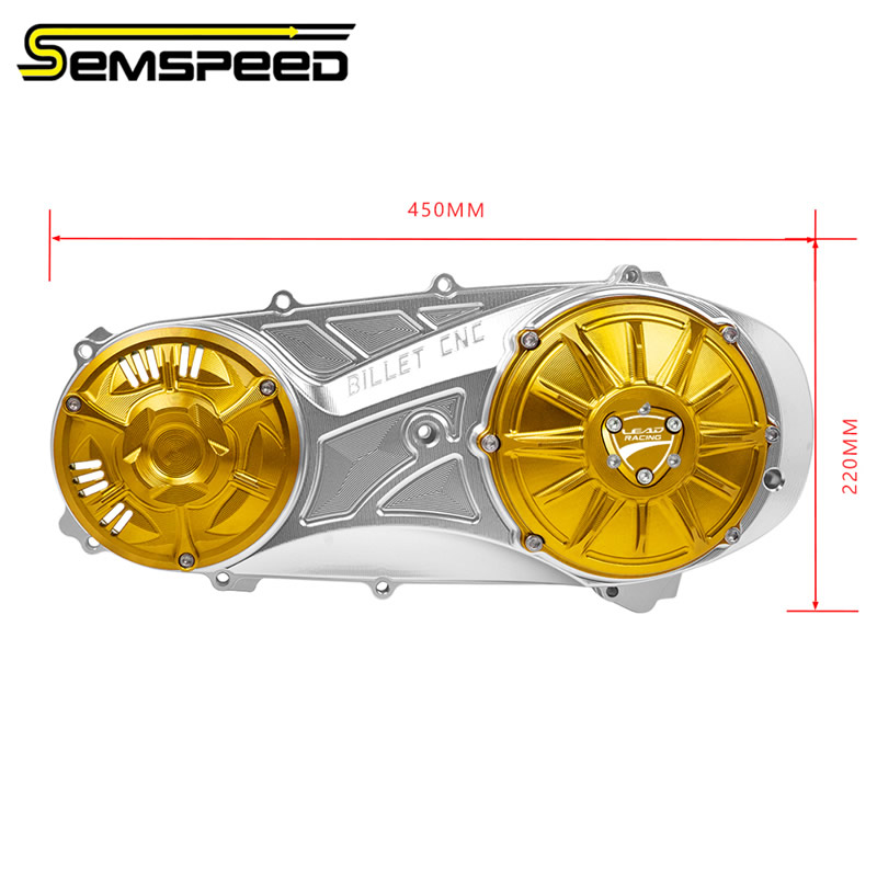 SEMSPEEDMotorcycle CNC Crank Case Crankcase ฝาครอบเครื่องยนต์ Guard ...