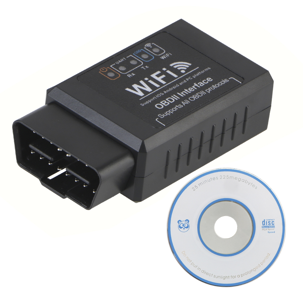ELM 327 Wi-Fi OBD2 เครื่องมือเครื่องสแกนเนอร์รถยนต์ตรวจสอบการวินิจฉัย ...