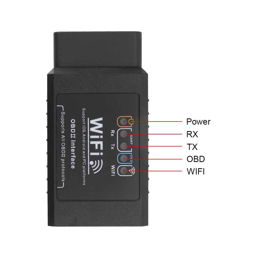 ELM 327 Wi-Fi OBD2 เครื่องมือเครื่องสแกนเนอร์รถยนต์ตรวจสอบการวินิจฉัย ...