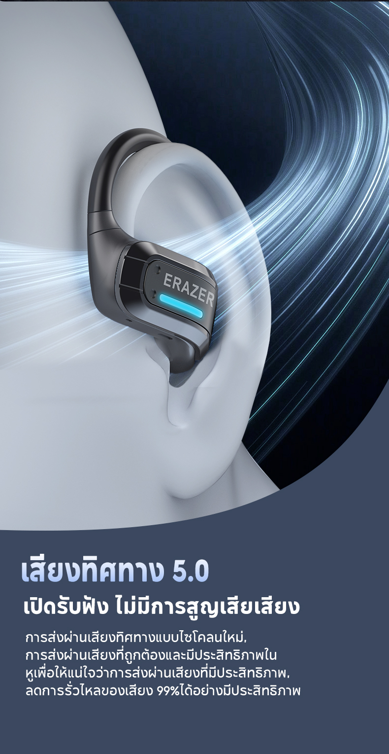 Lenovo ERAZER X8 Al ชุดหูฟังบลูทูธแปล Real-Time สมาร์ทแปลชุดหูฟังบลูทูธ ...
