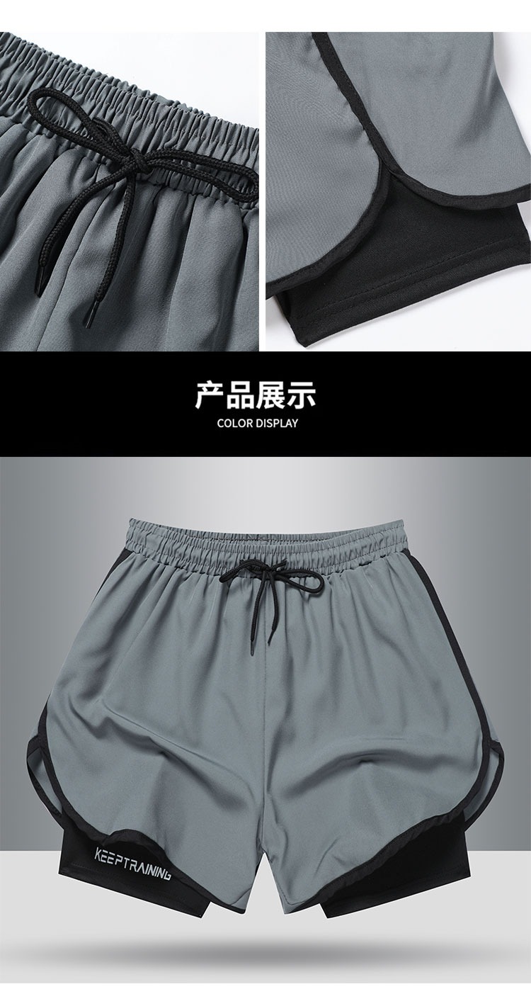กางเกงกีฬาขาสั้น แบบแห้งเร็ว ระบายอากาศได้ดี ความยืดหยุ่นสูง เหมาะกับ ...