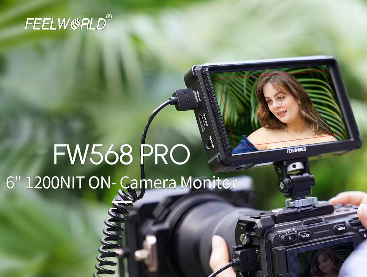 FEELWORLD FW568 PRO 6 "กล้อง Field Monitor IPS FHD หน้าจอ 3D LUT ...