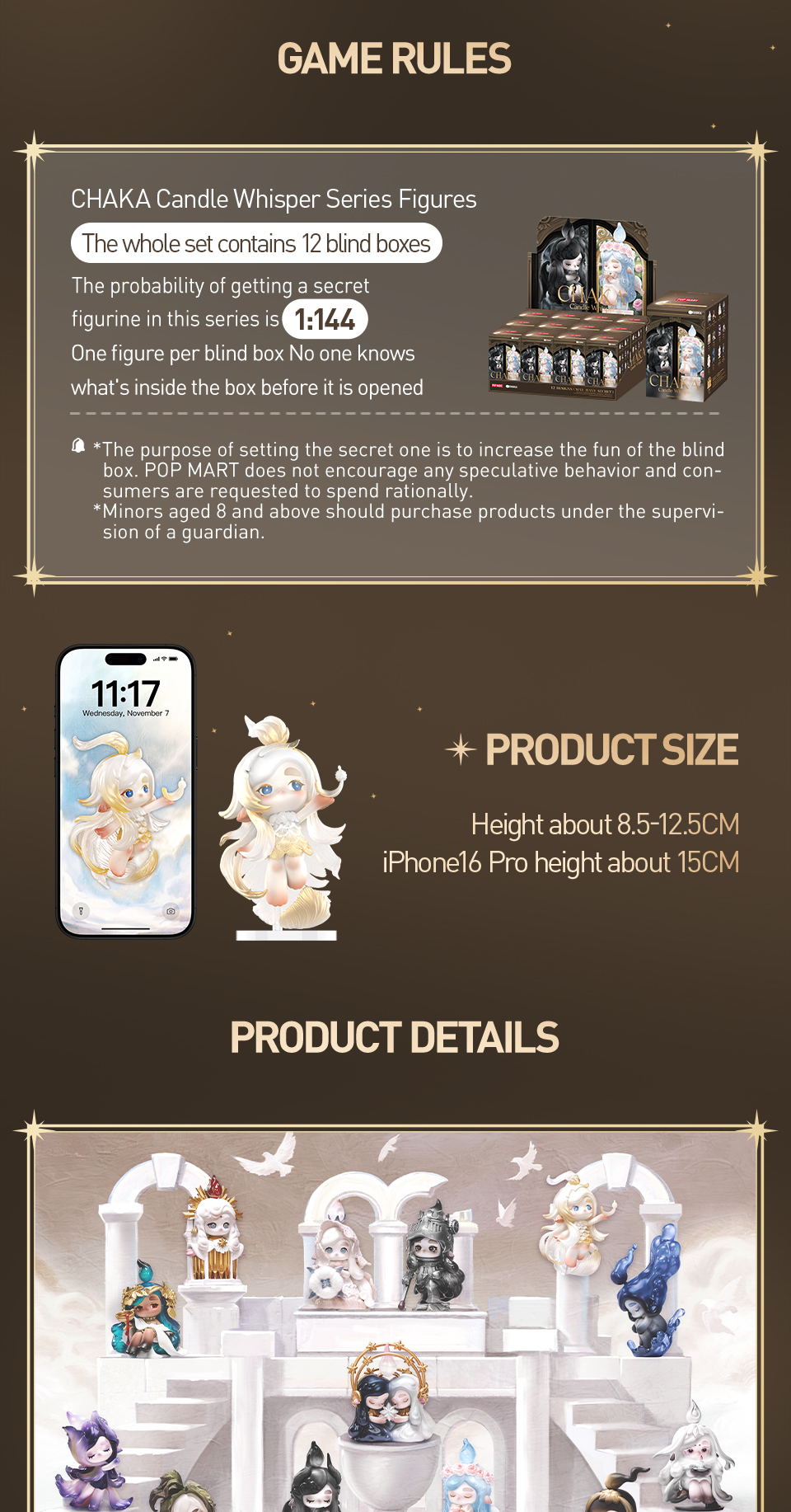 POP MART CHAKA Candle Whisper Series Figures Blind Box (whole set ...