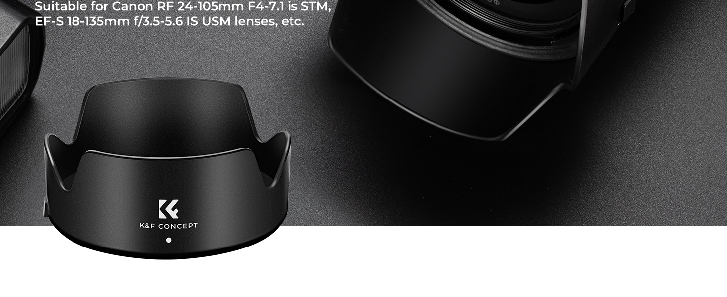 K&F Concept Canon ES65B/ES68 II/EW53/EW63C/EW73D/EW78F ฮูดดาบปลายปืน ...