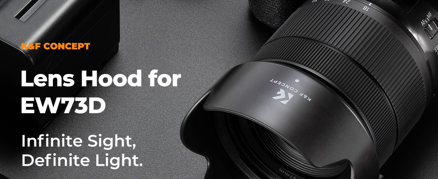 K&F Concept Canon ES65B/ES68 II/EW53/EW63C/EW73D/EW78F ฮูดดาบปลายปืน ...