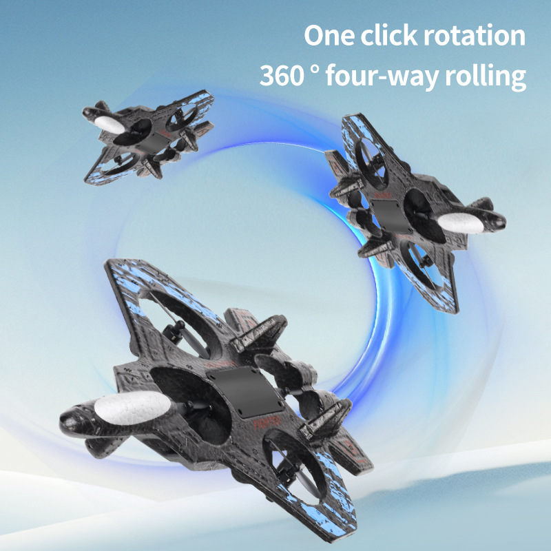 ของเล่นเด็ก Drone สไตล์ใหม่โฟมเครื่องบินรีโมทคอนโทรล Fighter Stunt ...