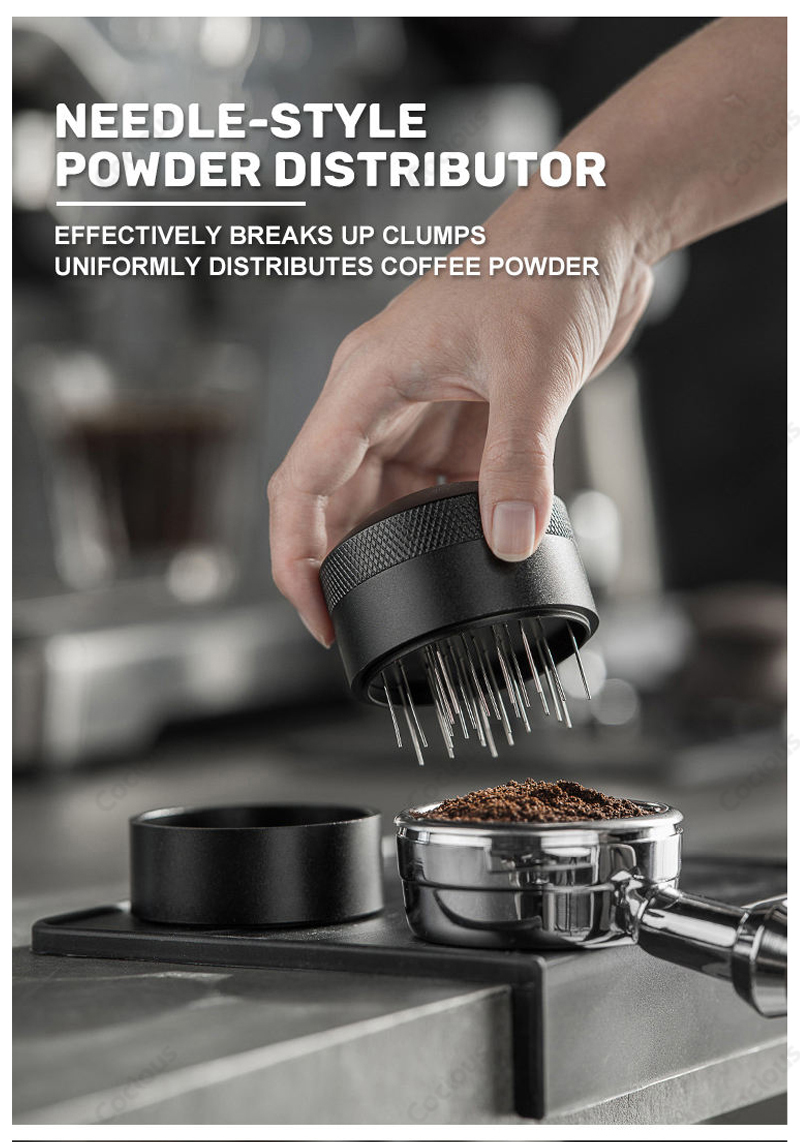 COCIOUS แทมเปอร์เข็ม 51/53/58mm ที่เกลี่ยผงกาแฟ Coffee Needle Tamper ...